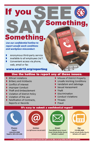 Ethics and Fraud Reporting